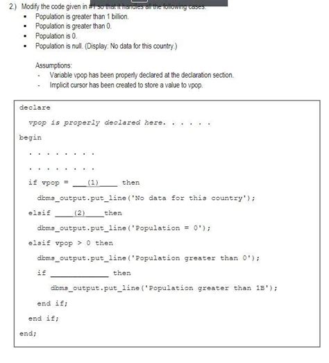 Solved 2 Modify The Code Given In 1 So That It Handies