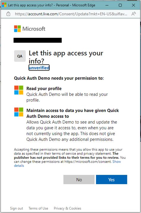 Sign In Microsoft Account Users To Single Page Apps With Microsoft Quick Authentication Quick