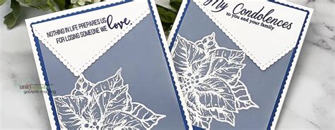 vellum embossed sympathy card set unity blog
