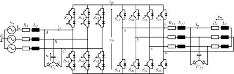 topology of the four‐phase two‐stage matrix converter download