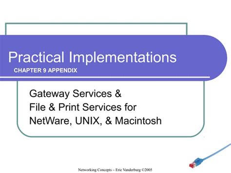 Networking Concepts Lesson 09 Part 2 Practical Implementations Gs And Fp Eric Vanderburg