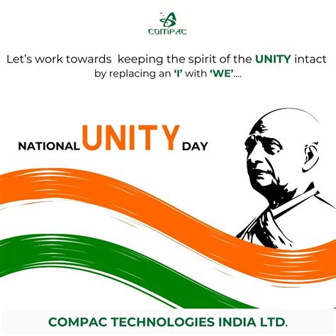 compac technologies india ltd on linkedin unity national unity day
