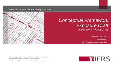 Pdf Conceptual Framework Exposure Draft · Immediate Implications The