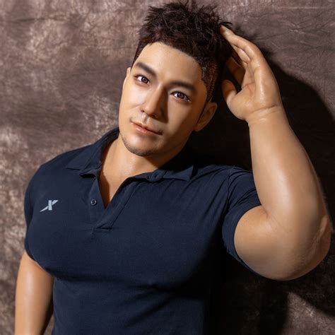 Realing 170cm1 1 Real Life Fitness Coach Level Physique Silicone Head Silicone Body Integrated