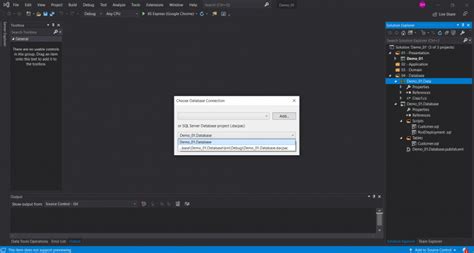NET MVC Framework Publish Database And Reverse Engineer