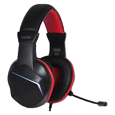 Игровые наушники: Игровые наушники Saibot ZX-6, красный