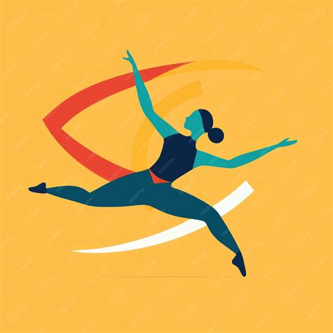 Premium Vector Dynamic Dancer In Vibrant Motion