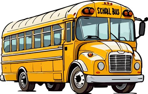 School Bus Cartoon Pngs For Free Download