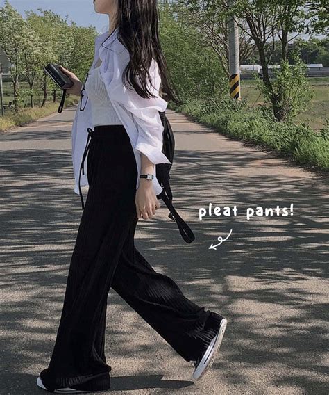 Y존 부각x 오늘 유독 다리가 길어보이네 플리츠 트레이닝 롱팬츠 에이블리