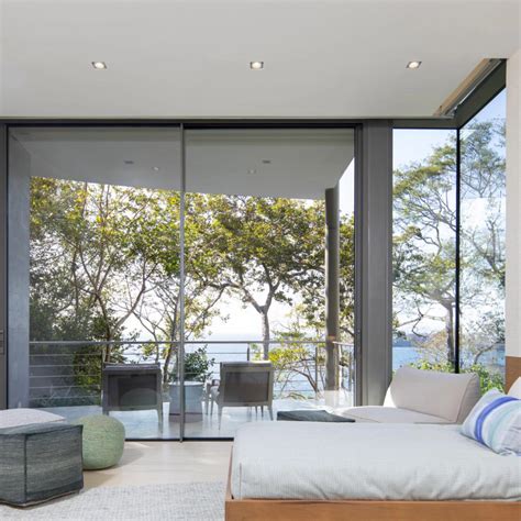 Cortizo Cor Vision 4 Pane Slimline Sliding Door In Grey 7016 Matt