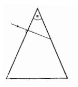 Solved A Ray Of Light Enters A Triangular Glass Prism From Chegg Com