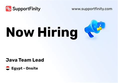 Salma Ahmed On Linkedin Apply For Java Team Lead At Supportfinity