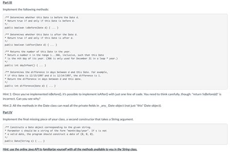 Solved Your Task Is To Fill In The Implementation Of A Class