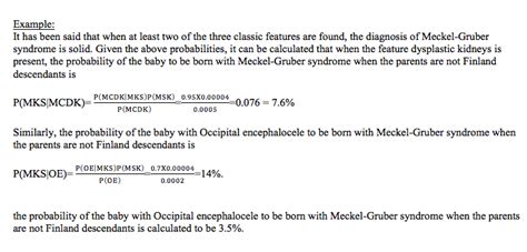 genetic counseling bayes theorem