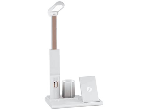 Lacamax Weiße Led Schreibtischlampe Zum Kabellosen Laden Schreibtischlampe 3 Farbtemperaturen