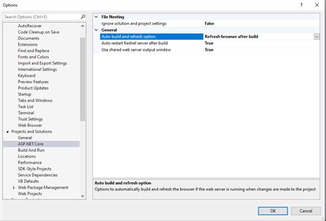 Refresh Browser After Build Does Not Work After Installing NET Preview Issue