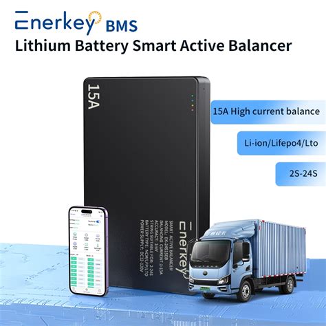 Enerkey 15a Smart Active Balancer 2s—24s Li Ion Lifepo4 Lithium Battery Active Equalize 1mv