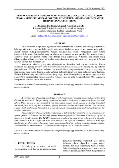 Pdf Perancangan Dan Implementasi Automated Document Integration