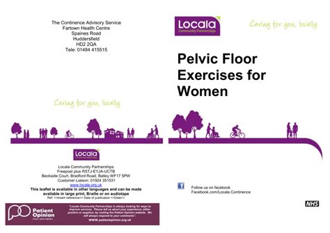 Patient Information Leaflet Pelvic Floor Exercises