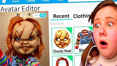 Making Chucky A Roblox Account Youtube