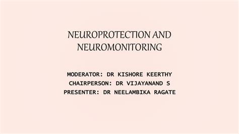 Neuromonitoring In Anaesthesia Pptx Brain And Nervous System