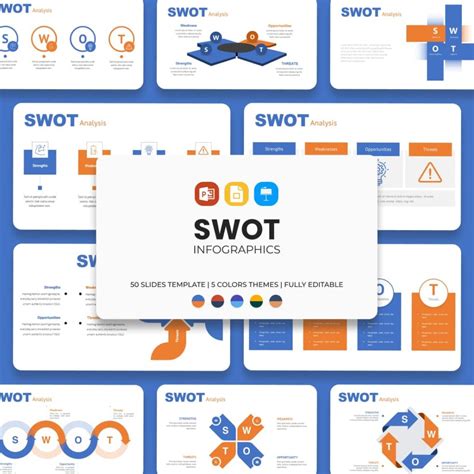 Huge SWOT Presentation Bundle 300 Slides PPTX KEY Google Slides