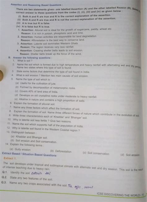 Assertion And Reasoning Based Questions Studyx