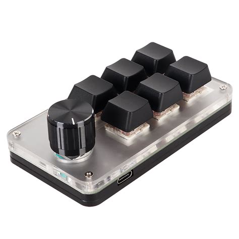 Teclado Macro Con Interruptor Rojo Teclado Mecánico Personalizado Usb Con Perilla Control De