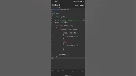 * pattern program ||c programming || #shorts #coding - YouTube