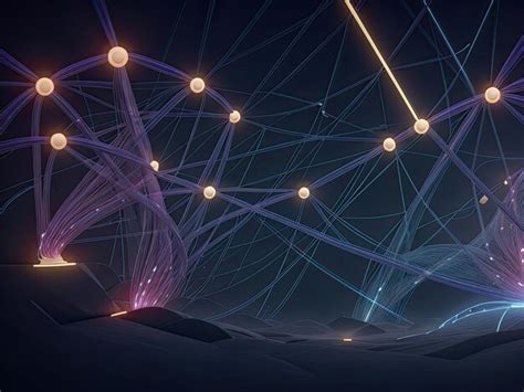 Premium Photo Abstract Technological Backdrop With Lit Fiber Optic Network Connections