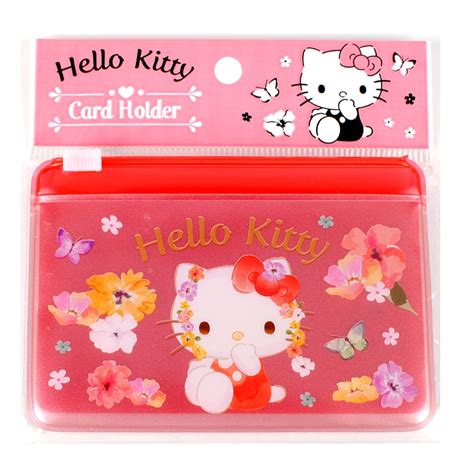 Hello Kitty 票卡夾 凱蒂貓 夾鏈式 票卡套 車票夾 可愛 卡通 雙面圖案 卡套 文具 簡易錢包 簡單防水 蝦皮購物