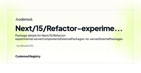 Next15refactor Rvercomponentsexternalpackages To Serverexternalpackages