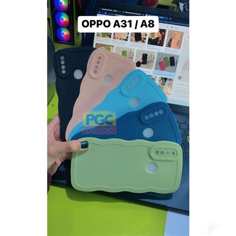Jual CASE LIQUID CURLY OPPO A A SILIKON HP TERBARU PGC MALL Shopee Indonesia