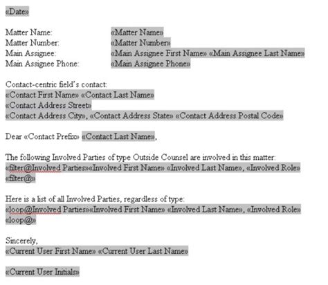 Step 1 Create Rtf With Merge Fields Mitratech Success Center