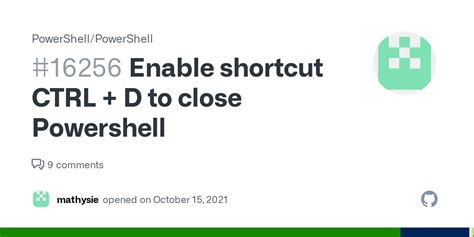 Enable Shortcut Ctrl D To Close Powershell · Issue 16256