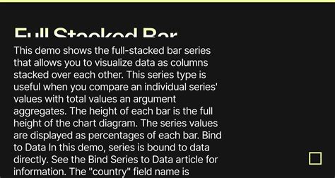 Full Stacked Bar Devextreme Charts Codesandbox