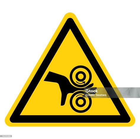 손 얽 힘 롤러 기호 표시 벡터 일러스트 레이 션 흰색 배경 레이블에 격리 합니다 Eps10 기계 부분에 대한 스톡 벡터 아트 및 기타 이미지 Istock