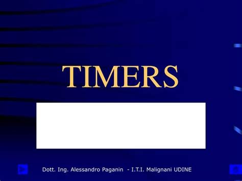 PPT TIMERS PowerPoint Presentation Free Download ID 4950870