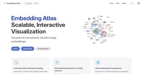 Embedding Atlas：交互式大型嵌入可视化工具