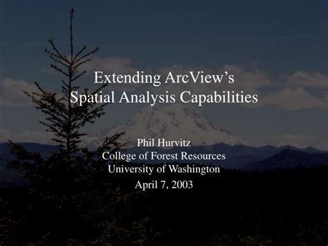 ppt extending arcview s spatial analysis capabilities powerpoint