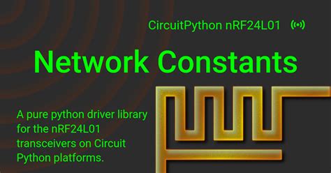 Network Constants CircuitPython NRF24L01