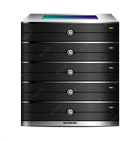 Premium Vector Rack Hosting Server Illustration