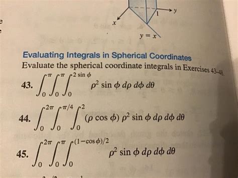solved e y r evaluating integrals in spherical coordinates