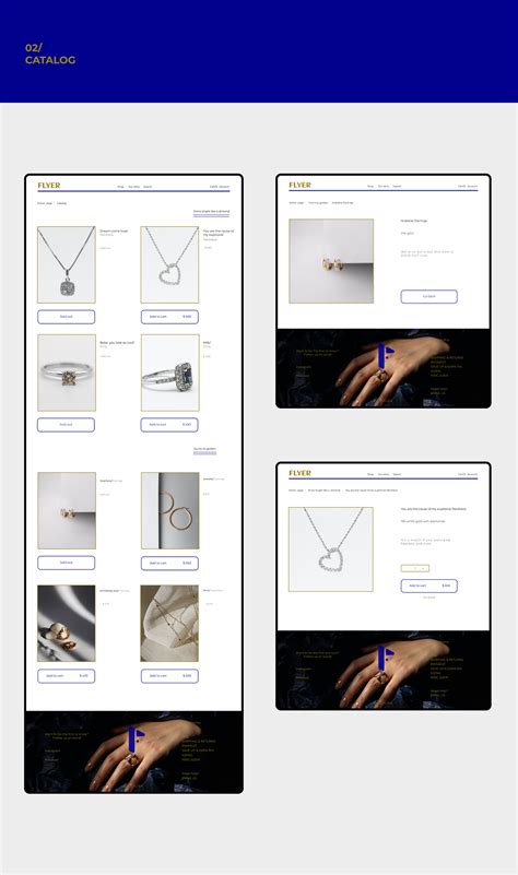 e commerce jewellery website concept on behance