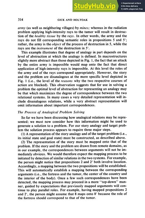 analogical problem solving pdf