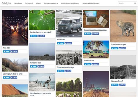 Gridpin Responsive Blogger Template 2014 Free Blogger Templates