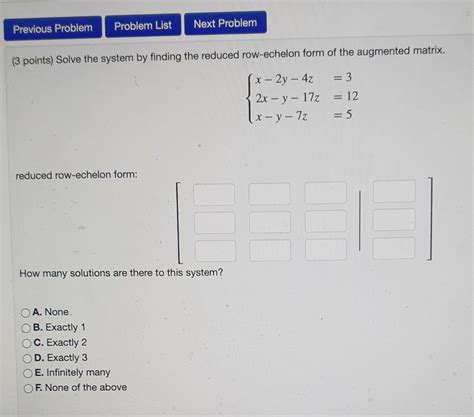 Solved Previous Problem Problem List Next Problem 3 Points