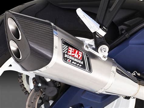 1a0 571 5520 Yoshimura R 11 Dual Exit Silencer Metal Magic Black Suzuki