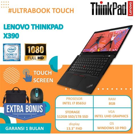 Jual Laptop Lenovo Thinkpad X390 I7 Gen 16 RAM 8GB 1TB Full HD Touchscreen Shopee Indonesia