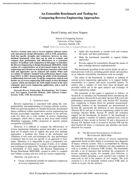 Pdf An Extensible Benchmark And Tooling For Comparing Reverse